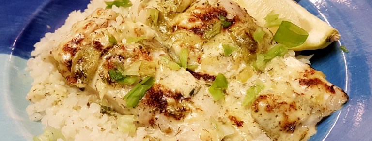 Grilled Hake with Garlic and Herb Butter – Jana Cooks
